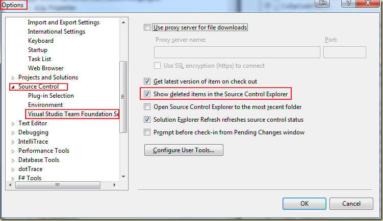 Aggregated Intelligence: Show deleted files in Team Explorer’s Source ...